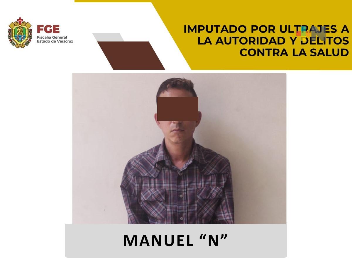 Imputado Por Ultrajes A La Autoridad Y Delitos Contra La Salud