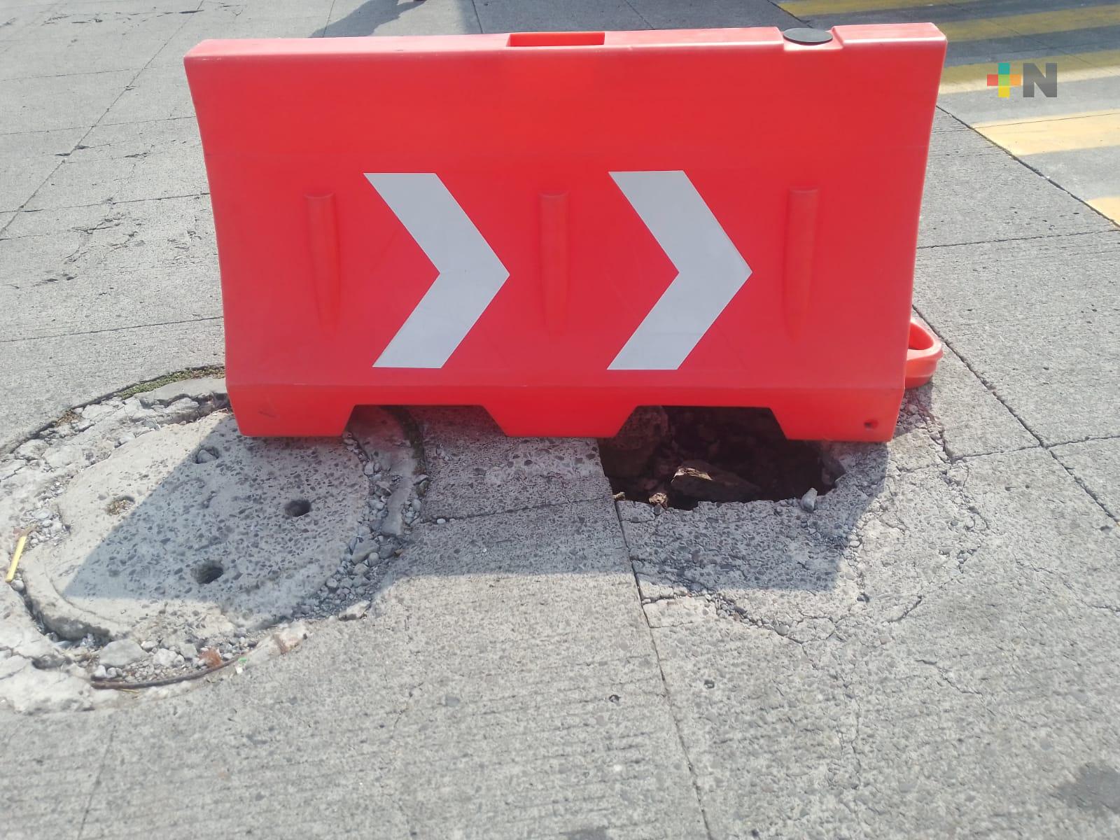 Se Forman Hundimientos En Calles Del Centro Histórico De Veracruz