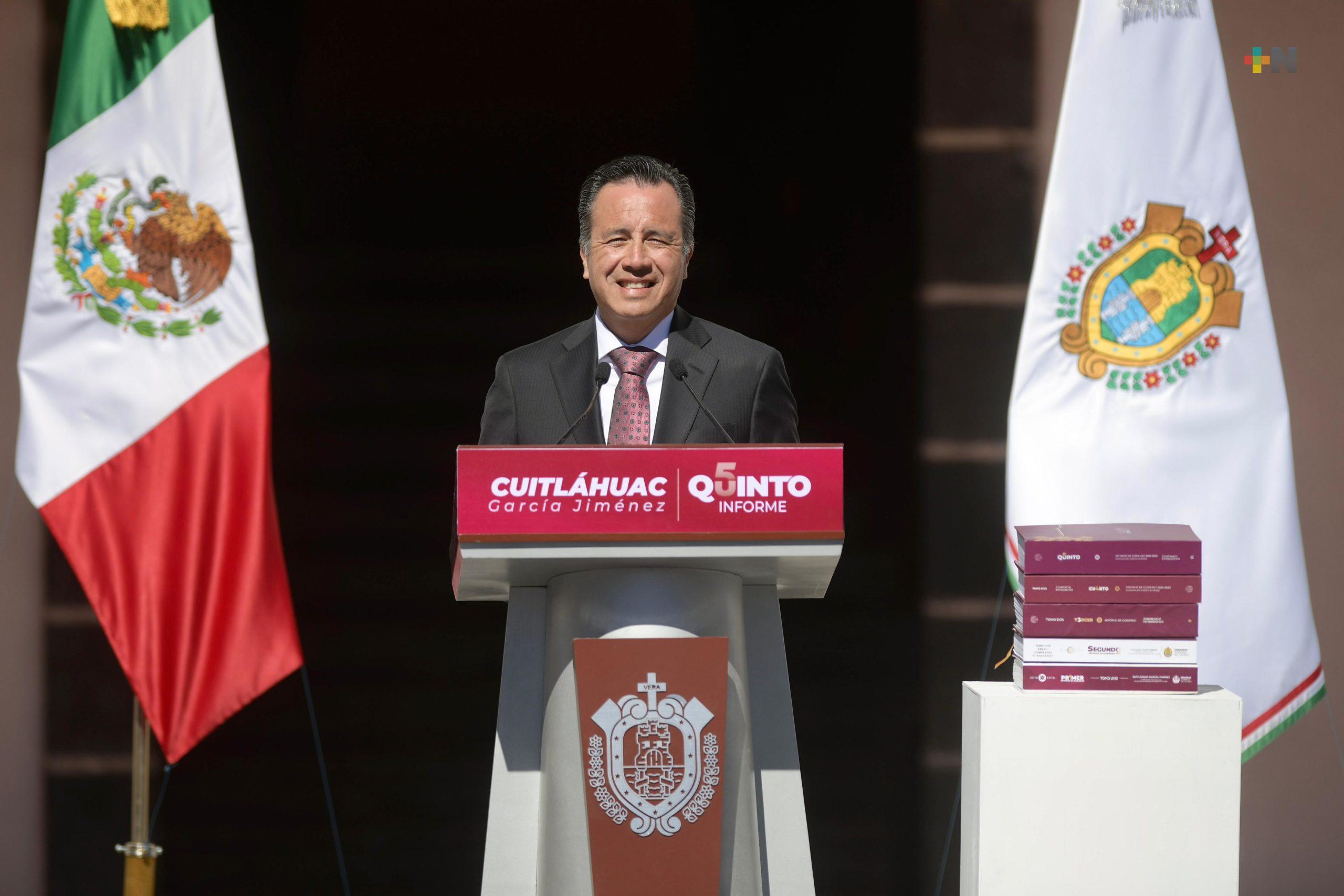 Cuitláhuac García Rinde Su Quinto Informe De Gobierno En La Fortaleza